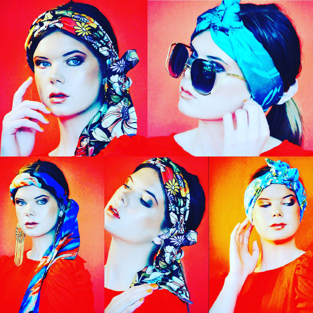 Beautiful Gypsy head scarf floral soft cotton | The accessory circle ...