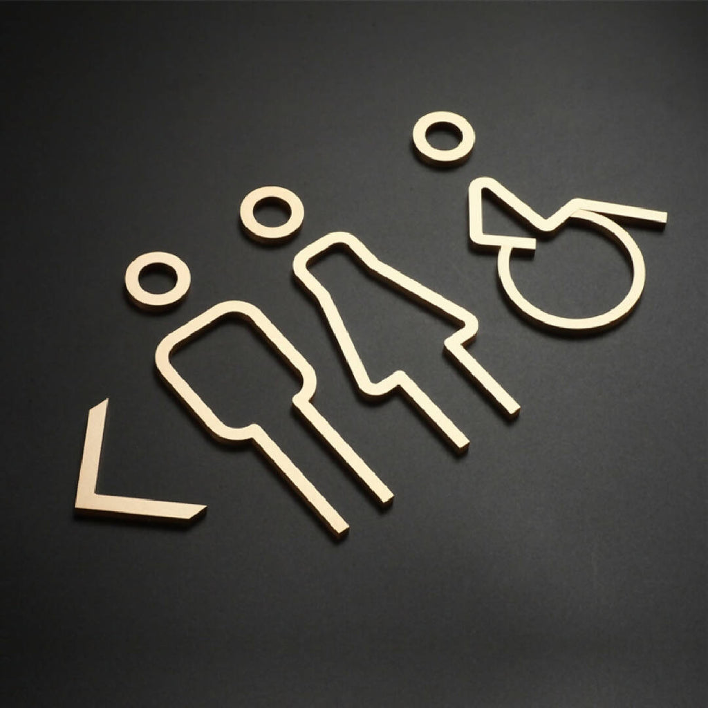 Luxury Washroom Sign, Bathroom Sign, Restroom Sign, Toilet Sign – The ...