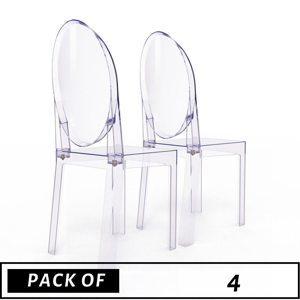 Pack Of Ghost Transparent Chairs – The Accessory Circle by X Terrace