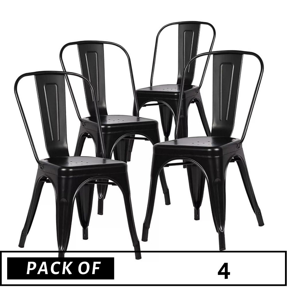 Pack Of Industrial Long Metal Chairs – The Accessory Circle by X Terrace