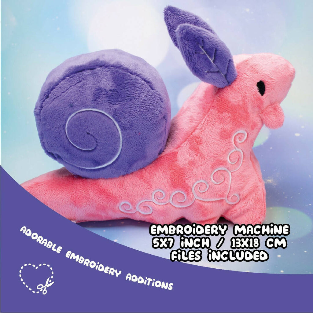 Snail Pattern Plush DIY Beginner Sewing Pattern Project – The Accessory ...