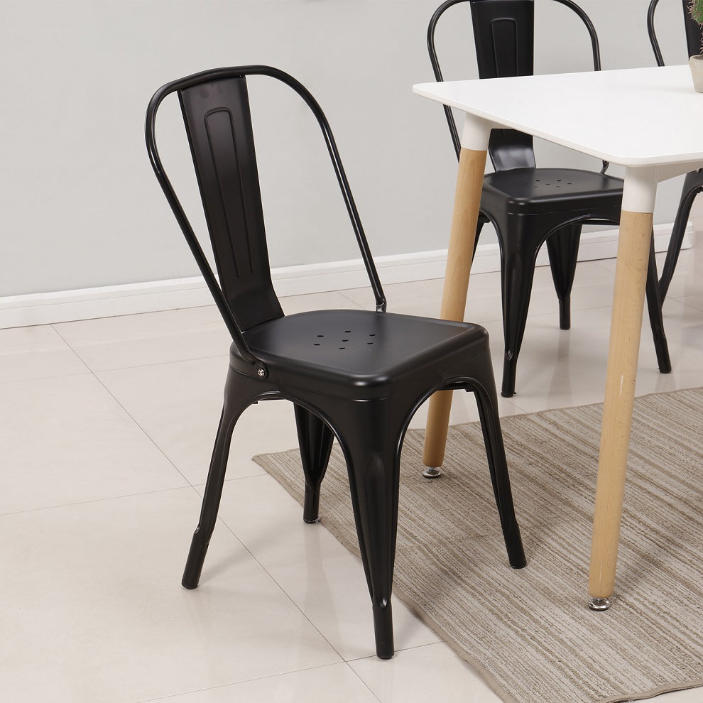 Pack Of Industrial Long Metal Chairs – The Accessory Circle by X Terrace