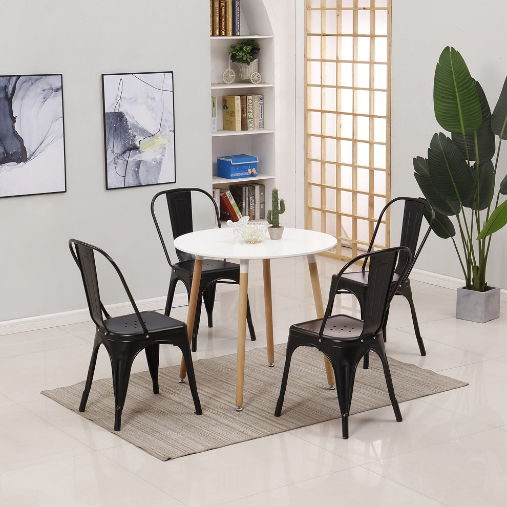 Pack Of Industrial Long Metal Chairs – The Accessory Circle by X Terrace
